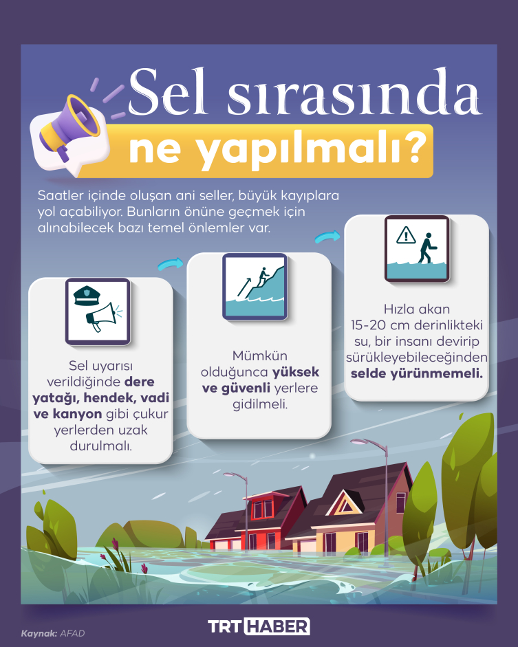 Sel anında ve sonrasında nelere dikkat edilmeli? - Son Dakika Haberleri